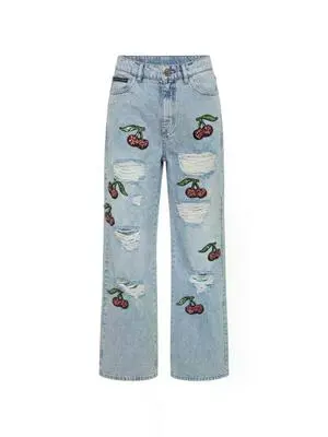 Philipp Plein Skater-fit Jeans Cherrylicious