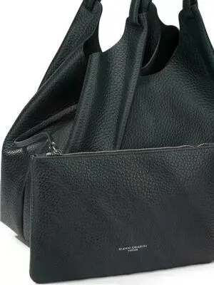 GIANNI CHIARINI Dua Grained Leather Shoulder Bag
