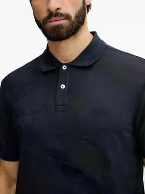 Guess Jacquard-logo Polo Shirt