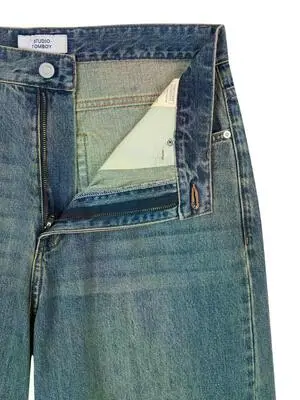 STUDIO TOMBOY Washed-denim Wide-leg Jeans