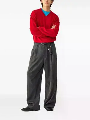 STUDIO TOMBOY Herringbone Pleated Trousers