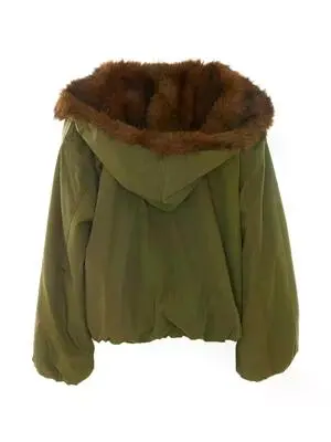 ELEH Faux-fur Trim Hooded Jacket