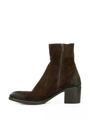 STRATEGIA SHOES Distressed-effect Suede Boots