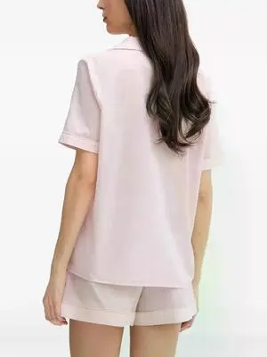 Guess Short-sleeve Button-down Pajama Set