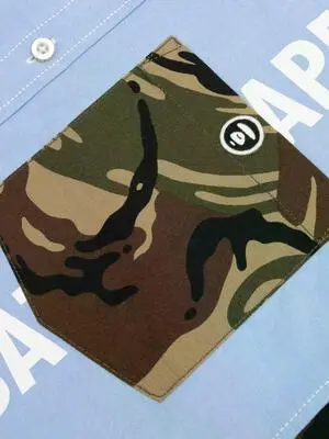 AAPE BY *A BATHING APE Camouflage-print Panelled Shirt