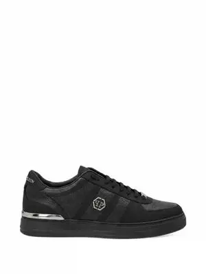 Philipp Plein Low-top Leather Sneakers - Black