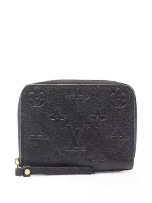 LOUIS VUITTON 2015 Monogram Empreinte Zippy Coin Purse - Black