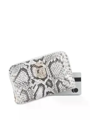 Guess Bianca Snake-effect Logo-plaque Wallet