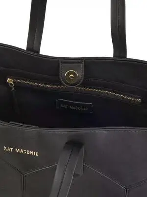 KAT MACONIE Charlotte Geometric-stitched Tote Bag - Black