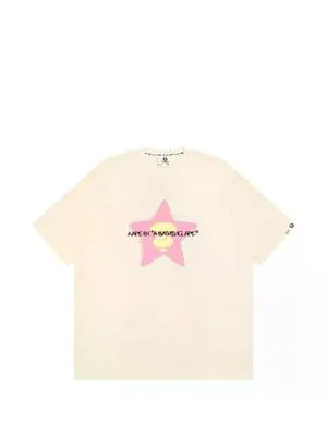 AAPE BY *A BATHING APE Aapeunvs Moonface Graphic-print T-shirt - Blue