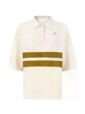 Attico Light-yellow And Dark-brown T-shirt