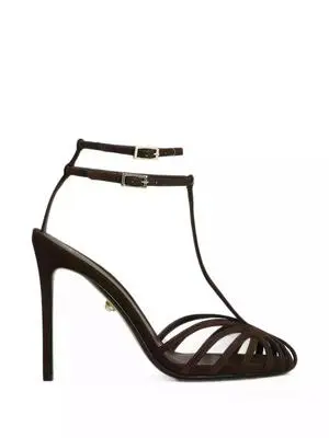 ALEVI MILANO 110mm Stella Strappy Cage Sandals - Brown