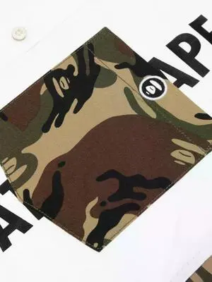 AAPE BY *A BATHING APE Camo-panel Short-sleeve Shirt
