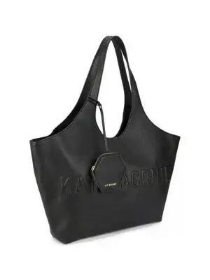KAT MACONIE Brooklyn Embossed-logo Shoulder Bag - Black