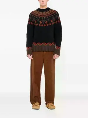 Alanui Sweet Winter Jacquard-knit Wool Sweater