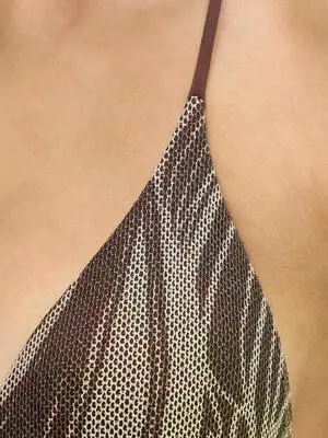Guess Animal-print Ring-detail Bikini Top