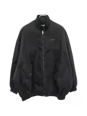 Prada 2010s Re-nylon Triangle Logo Blouson Jacket