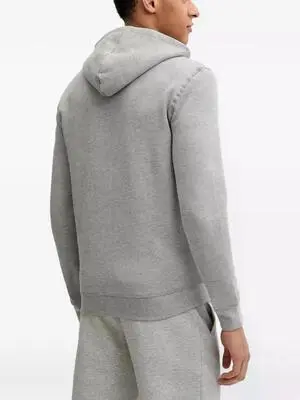 Guess Logo-plaque Zip-up Hoodie