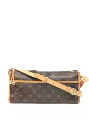 LOUIS VUITTON 2007 Popincourt Monogram Shoulder Bag - Brown