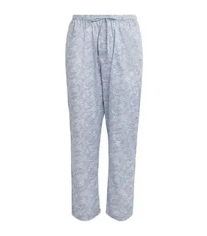 Zimmerli Cotton Printed Pyjama Trousers - Blue