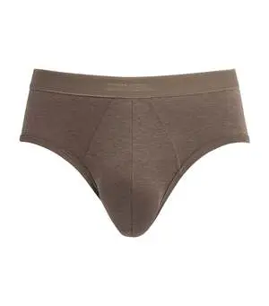 Zimmerli Sea Island Cotton Briefs - Brown