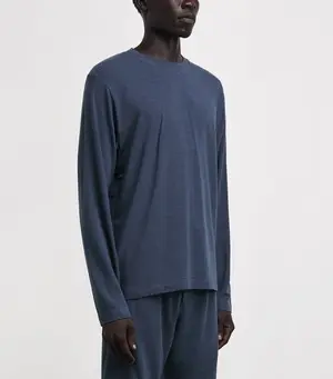 Zimmerli Lyocell-blend Soft Lounge Long-sleeve T-shirt