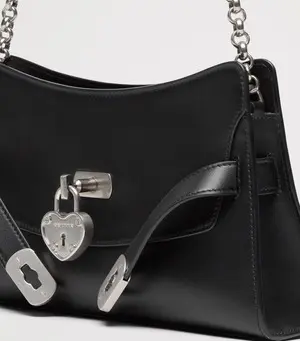 Alexander McQueen Mini Leather Locke Shoulder Bag