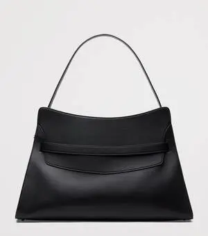 Alexander McQueen Maxi Calfskin Locke Top-handle Bag - Black