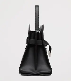 Alexander McQueen Calfskin Locke Top-handle Bag - Black