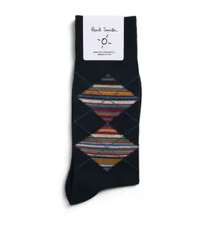 Paul Smith Argyle Socks - Blue