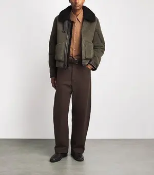LEMAIRE Cotton Workwear Wide-leg Trousers