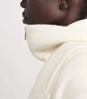 Moncler Virgin Wool Padded Quilted Cardigan