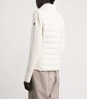 Moncler Virgin Wool Padded Quilted Cardigan