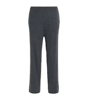Max Mara Virgin Wool-cashmere Trousers - Grey