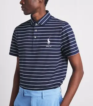 Rlx Ralph Lauren Stripe Tour Polo Shirt