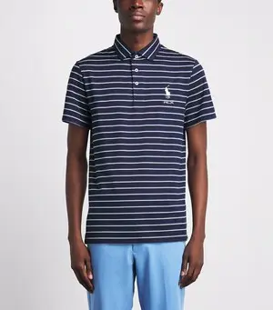 Rlx Ralph Lauren Stripe Tour Polo Shirt