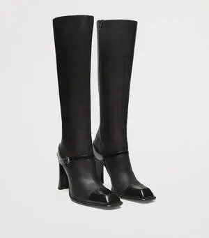 Alexander McQueen Leather Niko Knee-high Boots 95