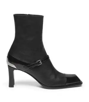 Alexander McQueen Leather Niko Ankle Boots 70