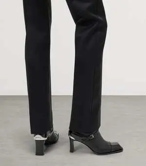 Alexander McQueen Leather Niko Ankle Boots 70