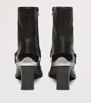 Alexander McQueen Leather Niko Ankle Boots 70