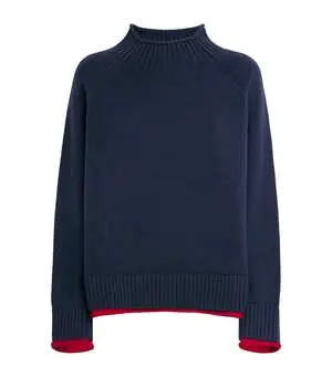 Rag & Bone Cotton-wool Sweater - Navy