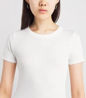 Rag & Bone Ribbed Essential T-shirt - White