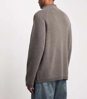 Our Legacy Wool Line Zip-up Cardigan - Brown
