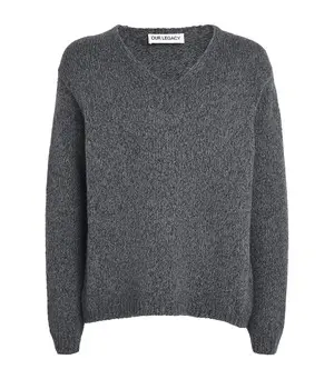 Our Legacy Wool Link V-neck Sweater
