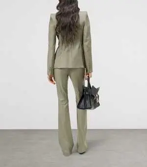 Alexander McQueen Wool Gabardine Single-breasted Jacket