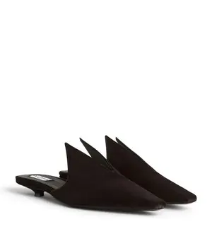 Alaïa Calf Hair Pointy Mules 25