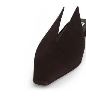 Alaïa Calf Hair Pointy Mules 25