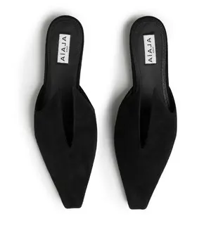 Alaïa Suede Pointy Mules 25