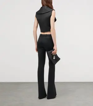 Alexander McQueen Wool Waterfall-collar Waistcoat