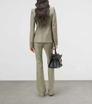 Alexander McQueen Wool Bootcut Trousers